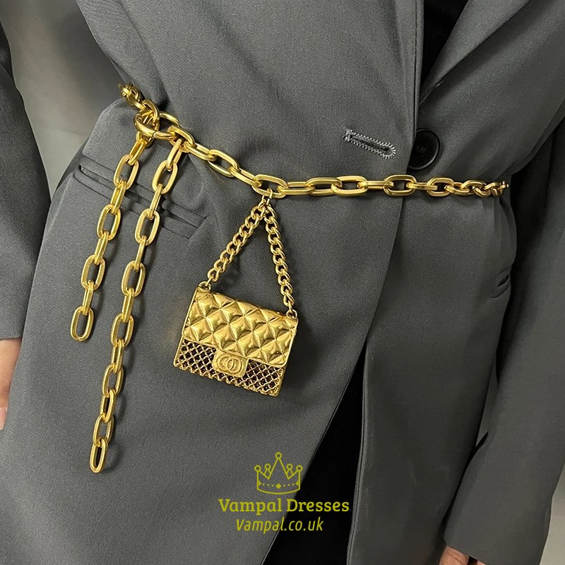 (Luxury Gold Belt Bag: Stylish Waistband And Earphone Holder) | Vampal ...